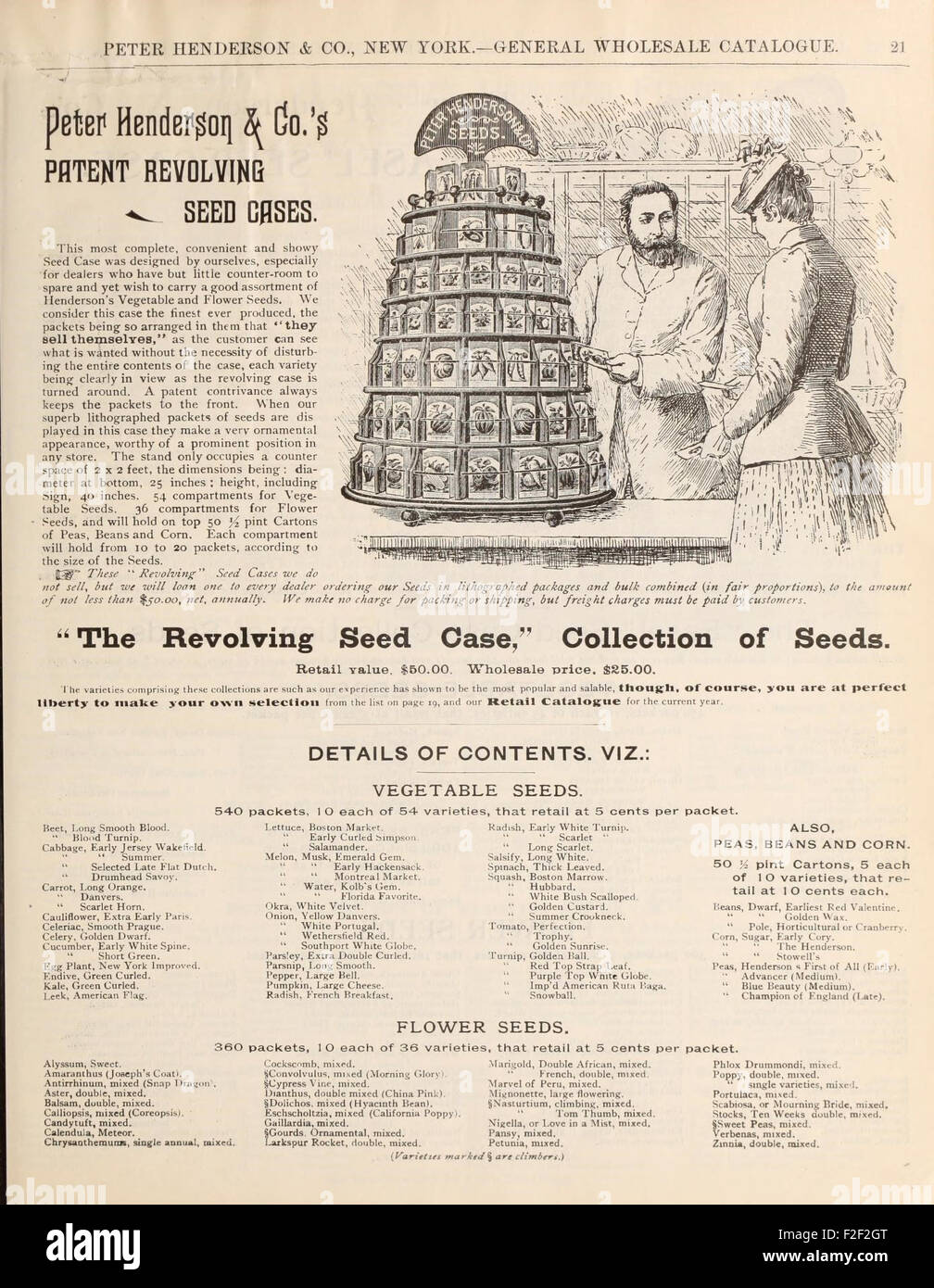 This catalog from Peter & Co. provides a detailed list of seeds, plants ...