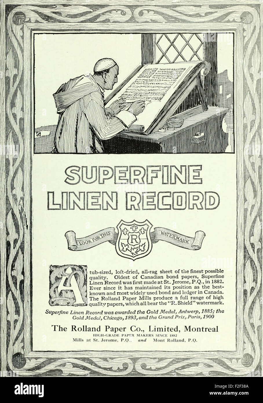 An illustration from 'Canadian Printer and Publisher,' a 1920 ...