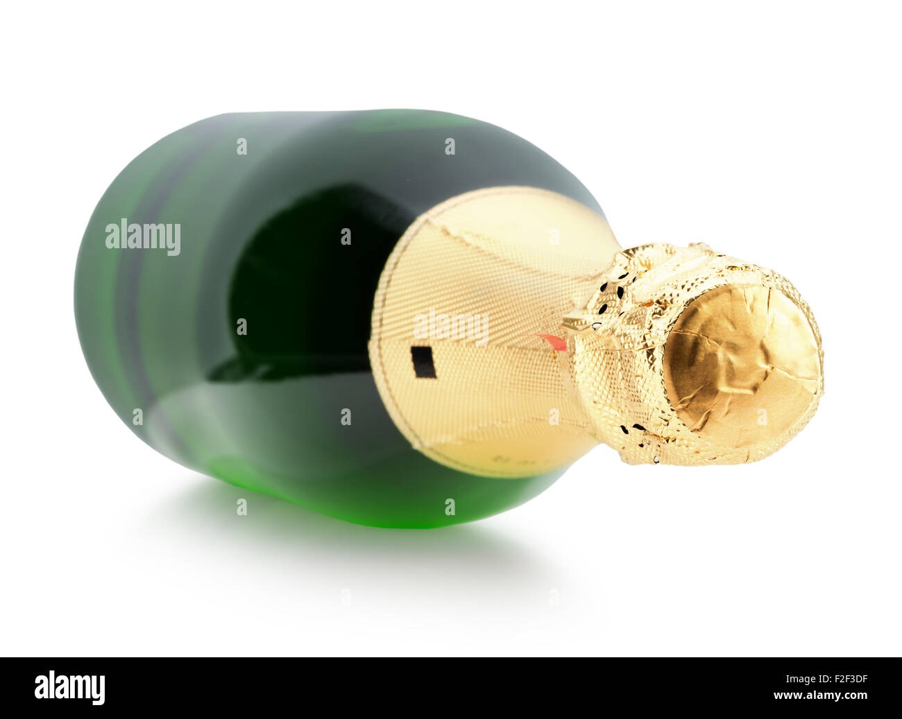 green bottle of champagne isolated on the white background Stock Photo ...
