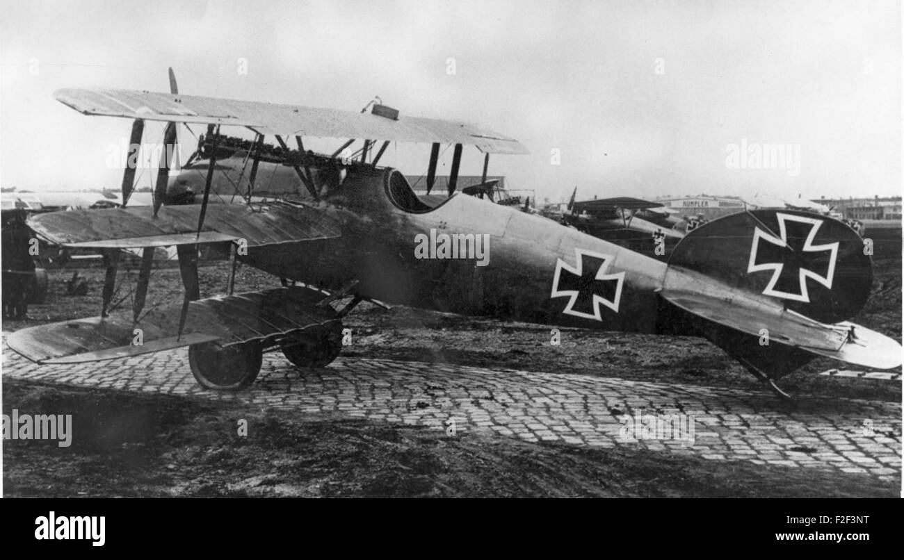 World war one albatros aircraft Black and White Stock Photos & Images ...