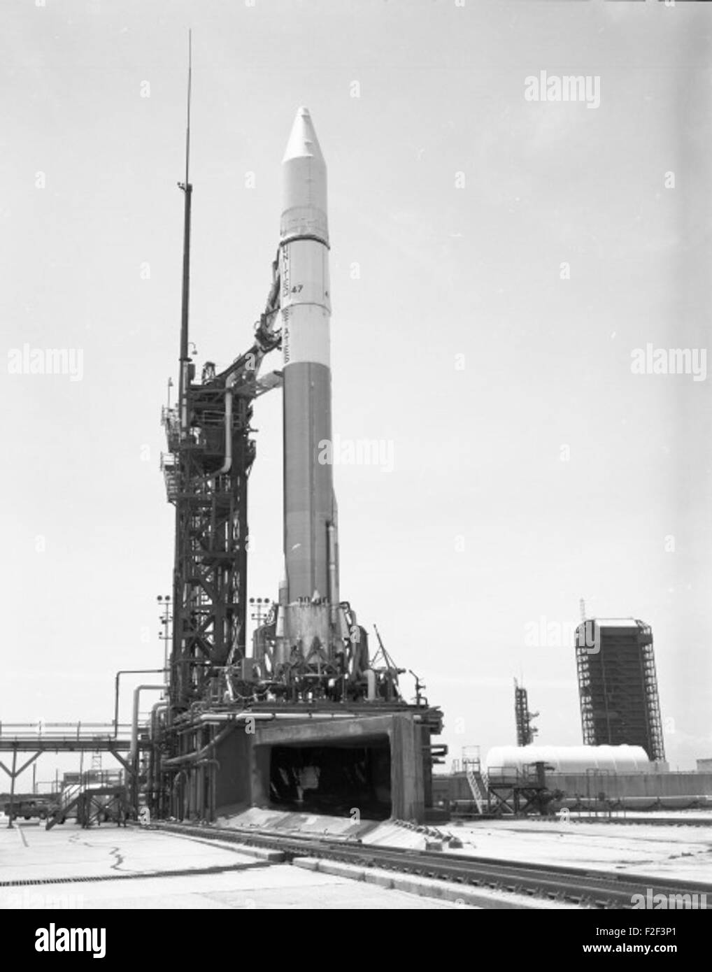 This image from the Atlas Negative Collection features early rocket and ...