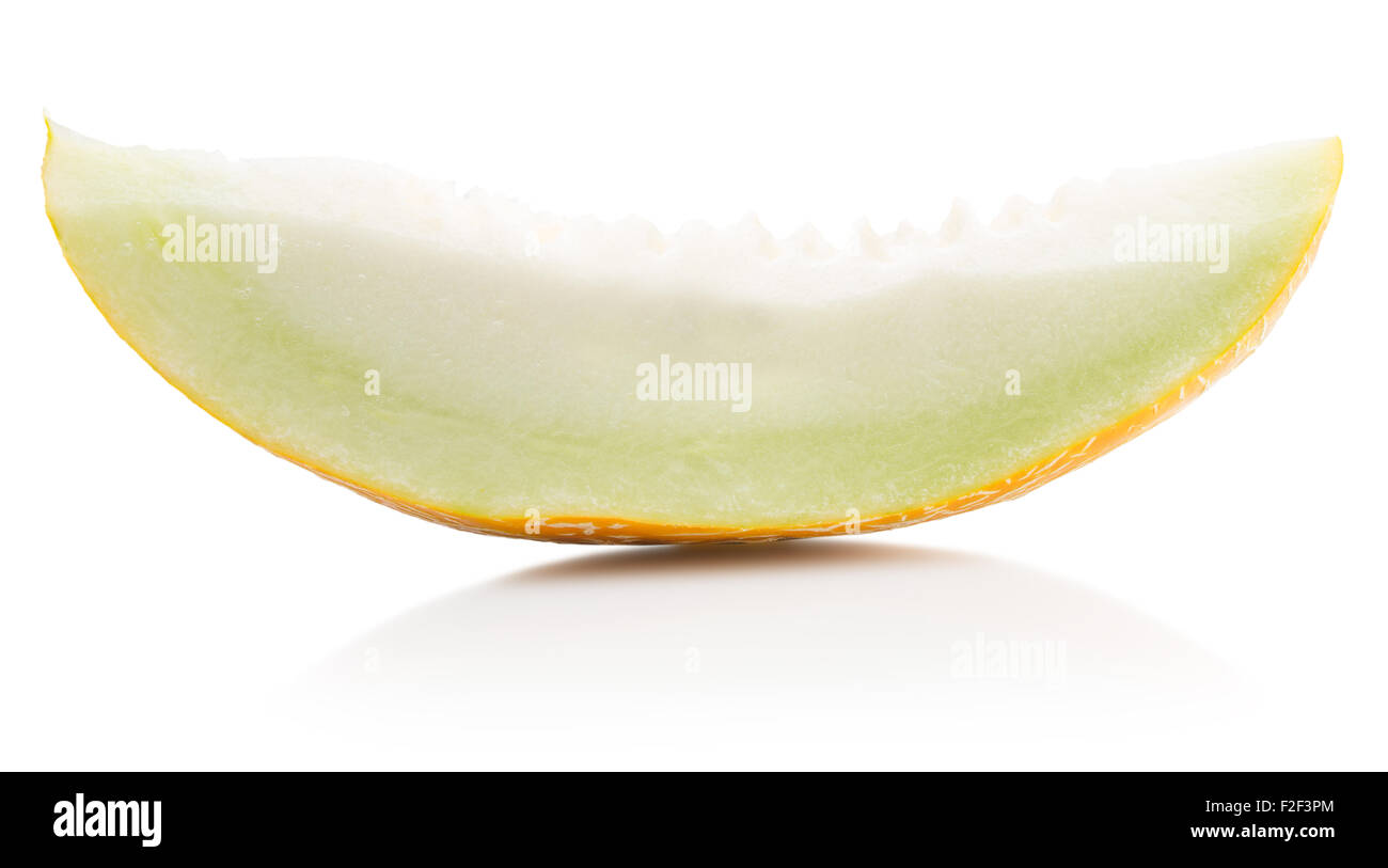 melon slice isolated on the white background Stock Photo - Alamy