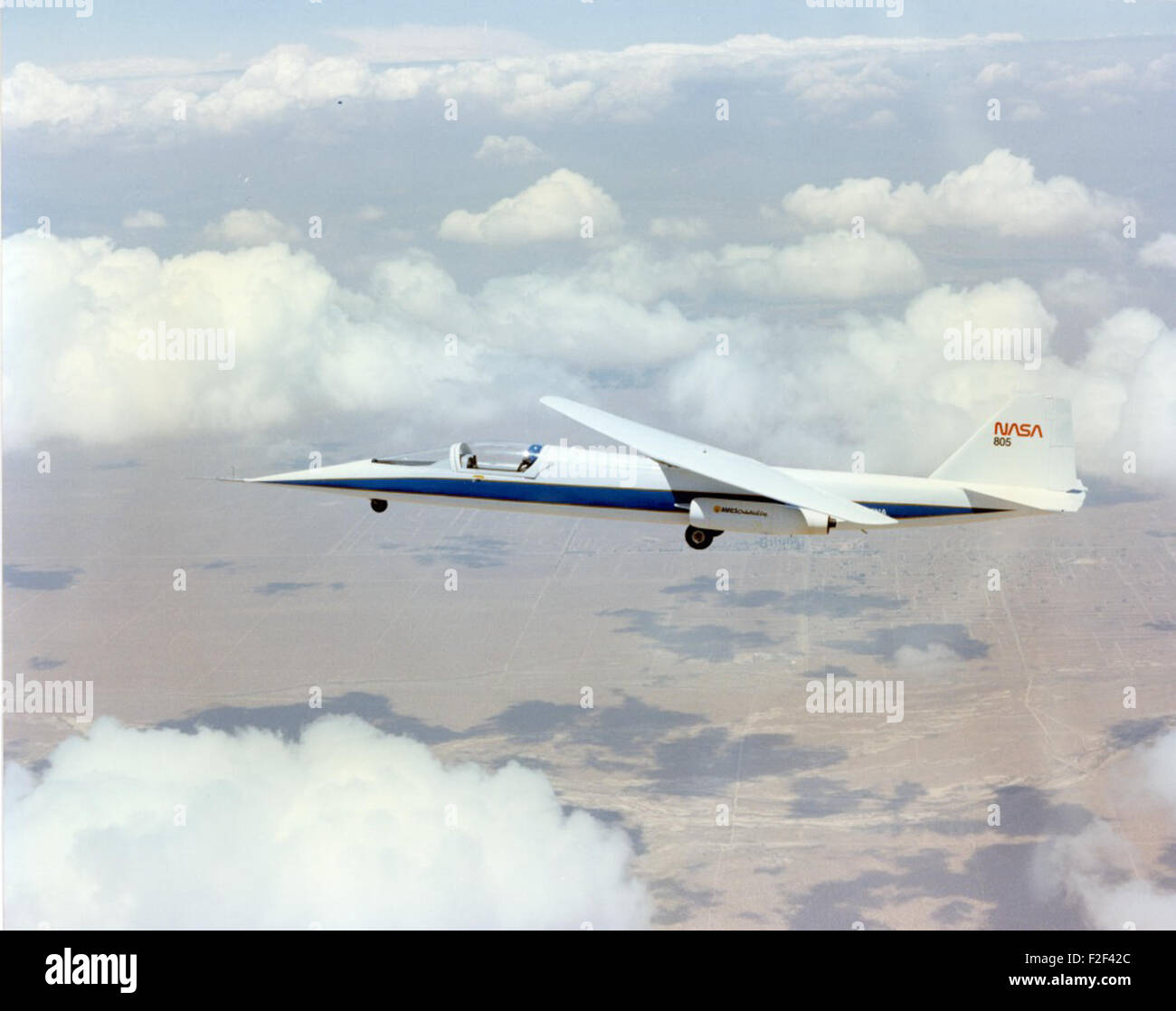 Image of the Ames-Dryden AD-1, NASA tail number 805, a research ...