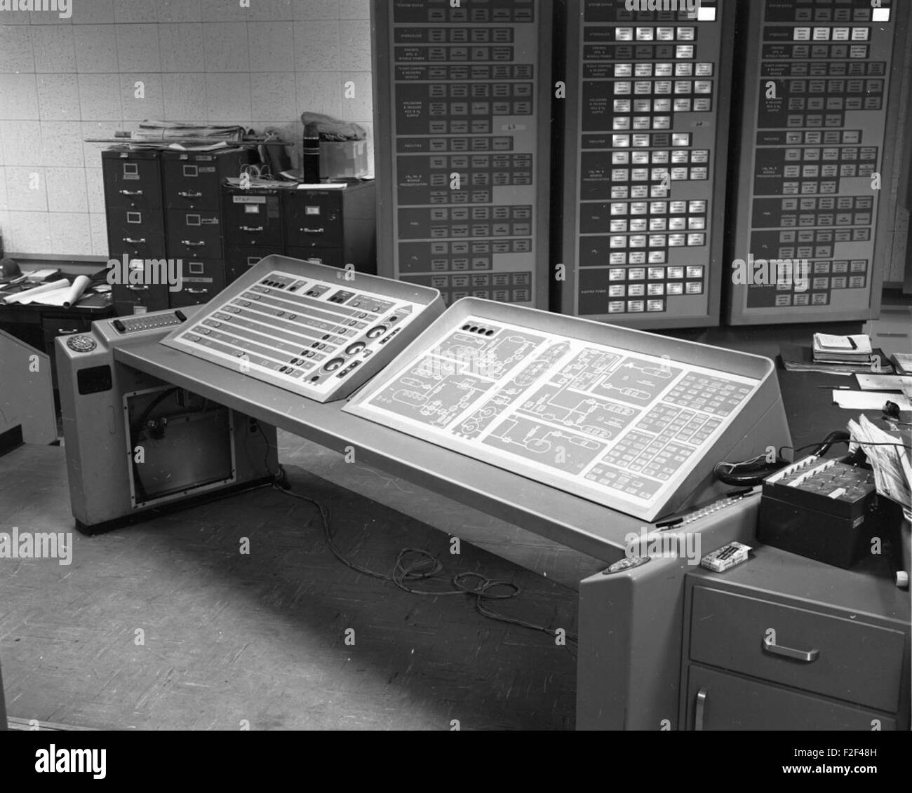 This image features the operator analysis consoles in Blockhouse 65 1 ...