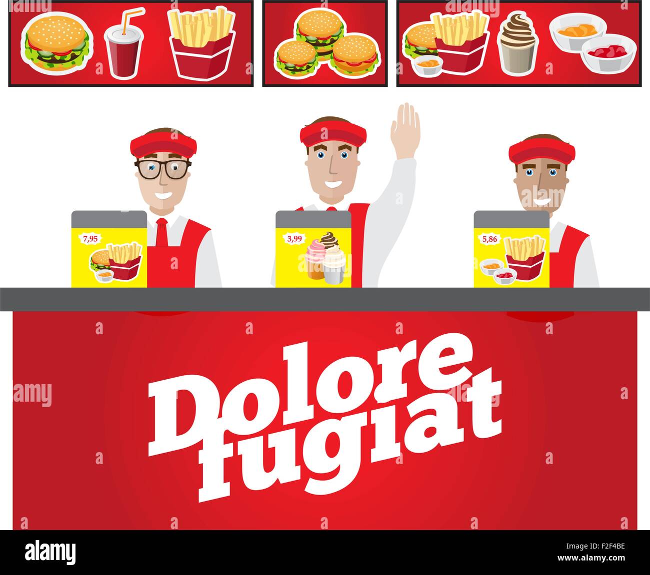 Food queue hand Stock Vector Images - Alamy