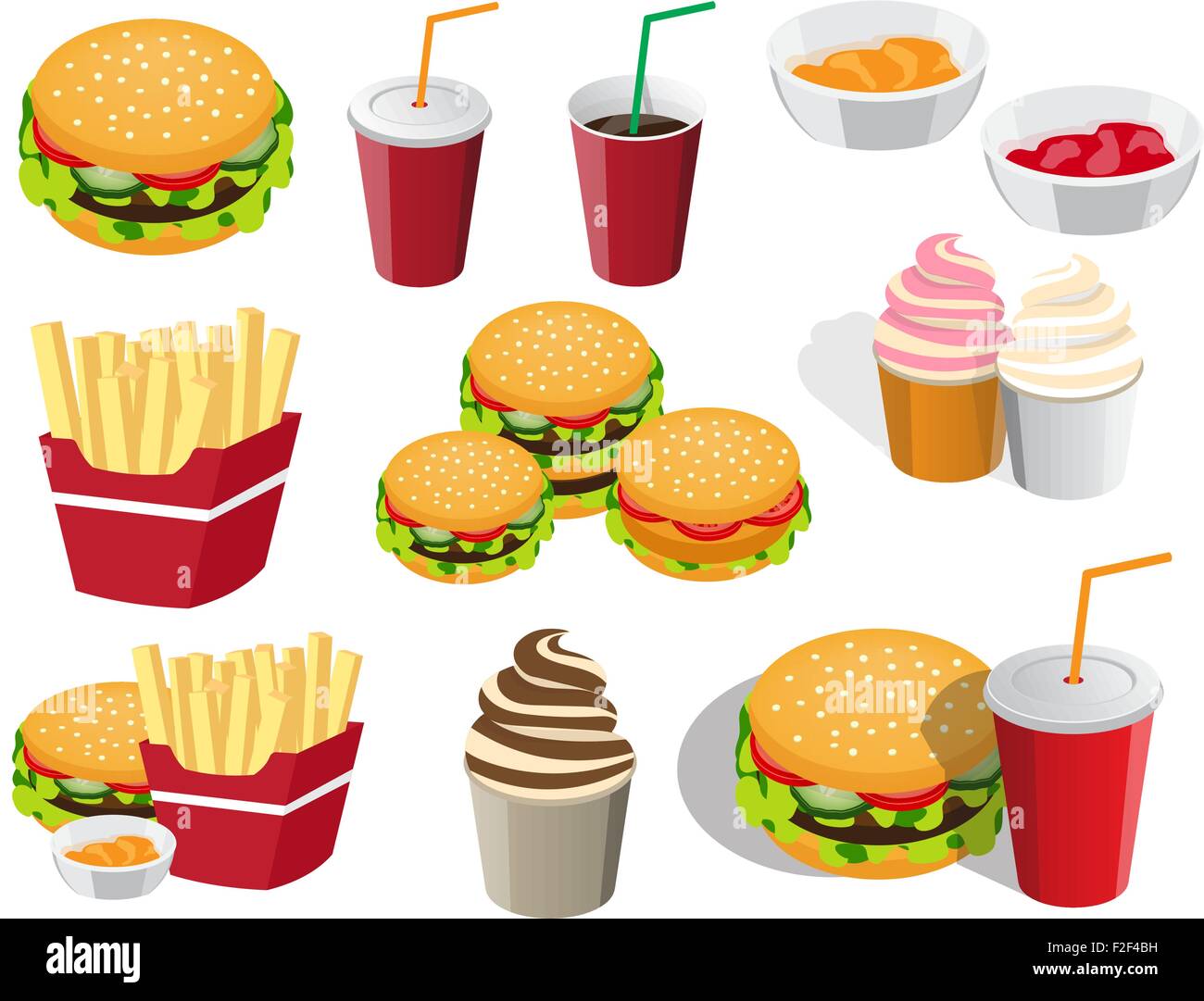Coke icon fast food design hi-res stock photography and images - Alamy