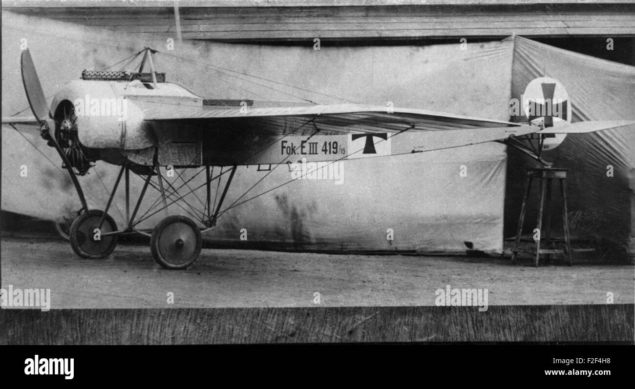 The Fokker E III was a single-seat German monoplane used during World ...