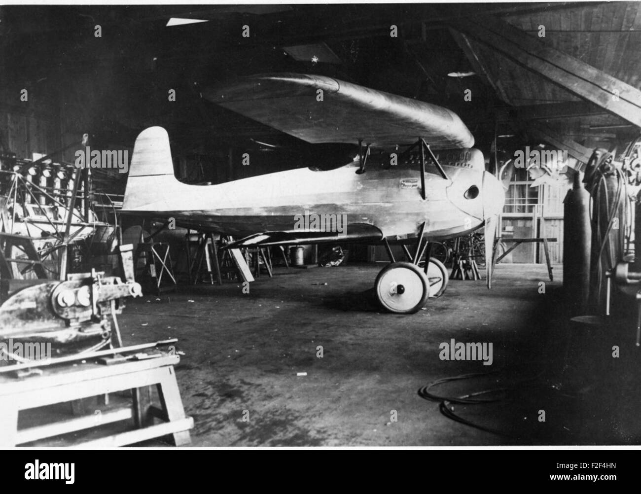 The Fokker V 1 second version, powered by a 120 hp Mercedes engine, was ...
