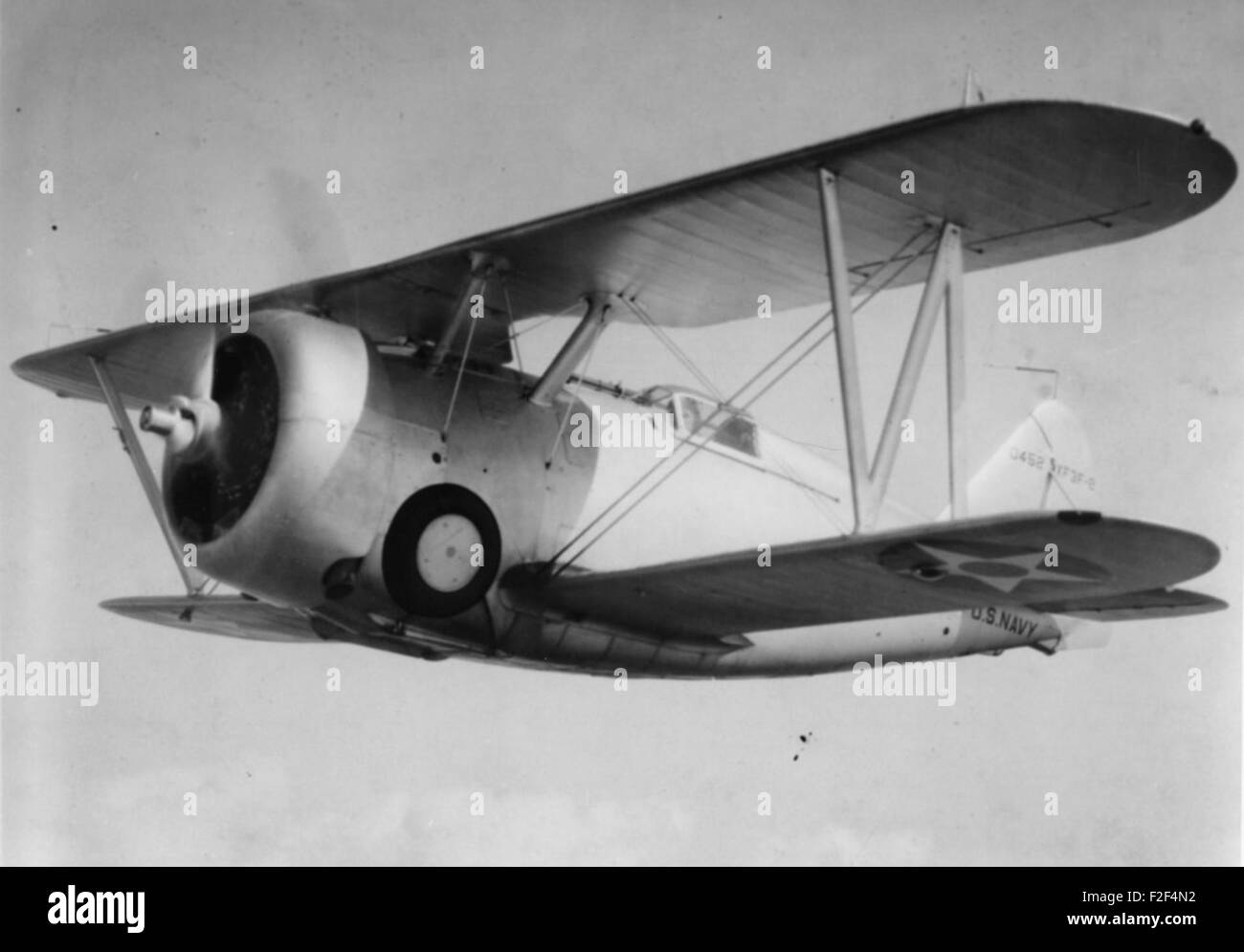 The Grumman XF3F-2, a carrier-based fighter aircraft developed in the ...