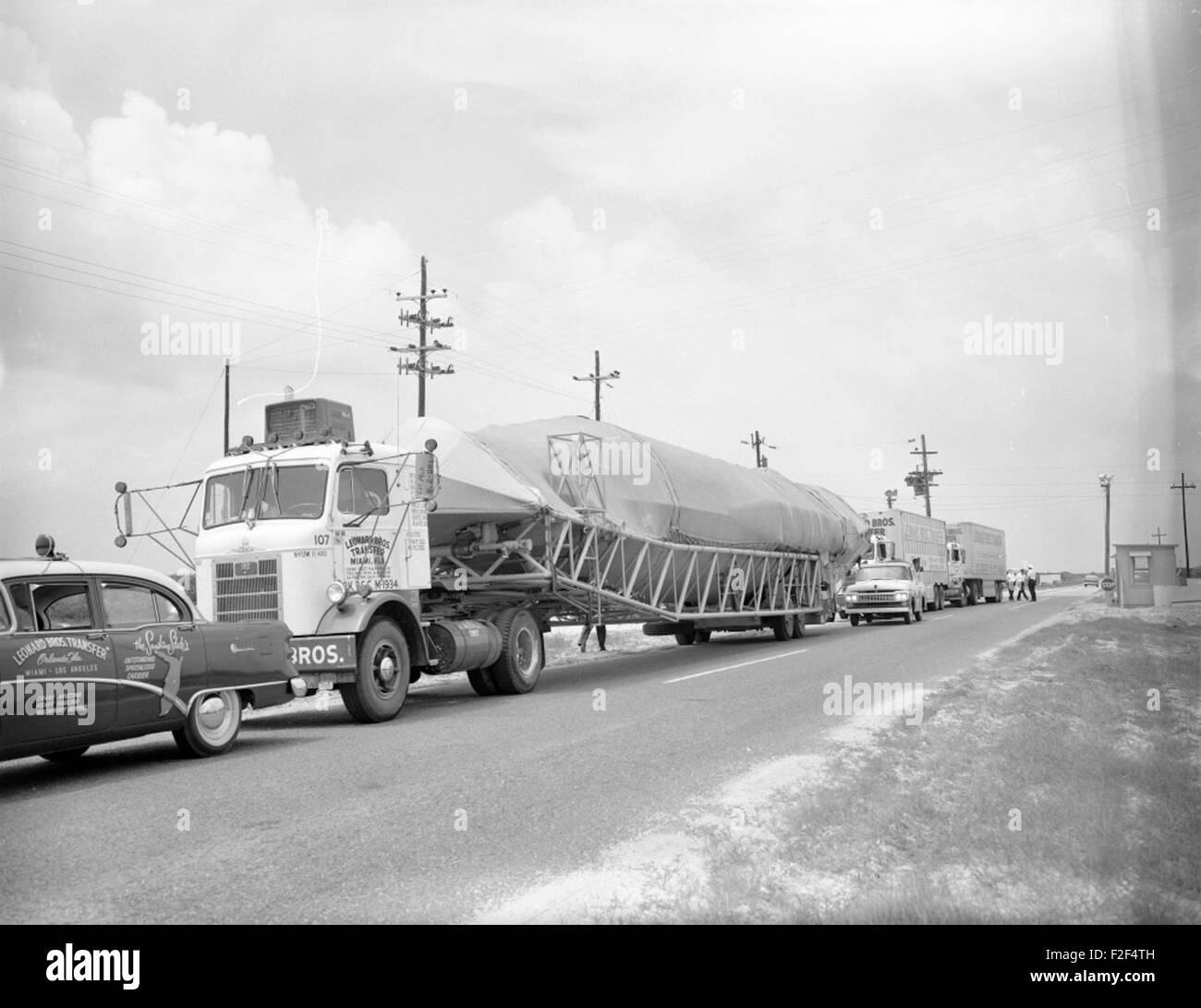 This image documents the arrival of the Atlas 12B missile at the Air ...