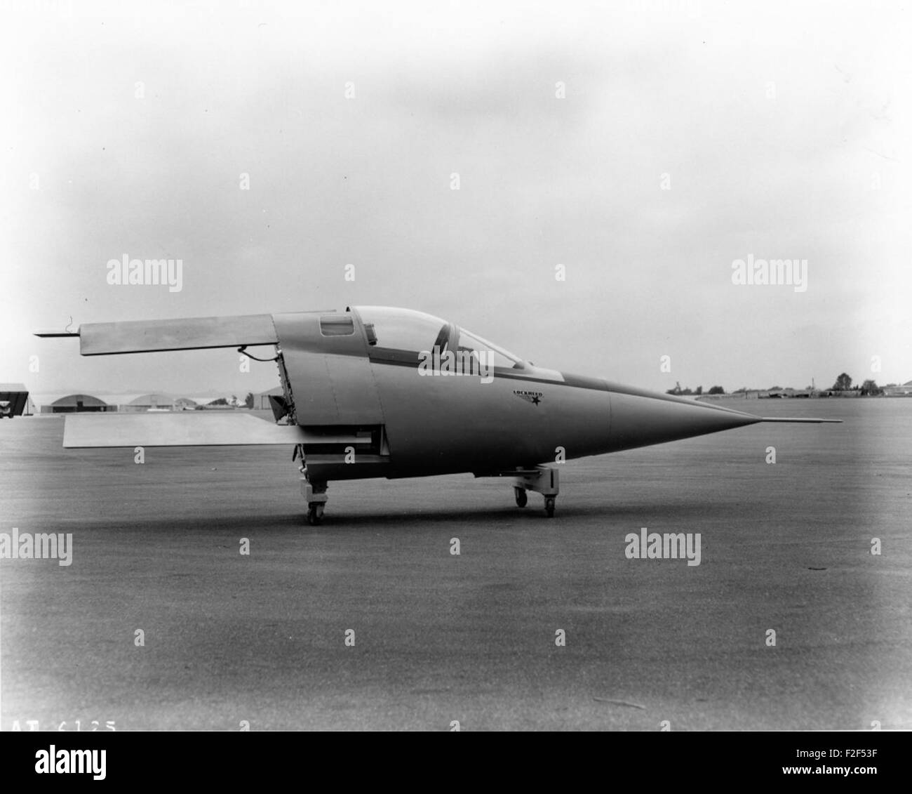 The Lockheed nose mock-up, identified as AT 4125, was used for testing ...