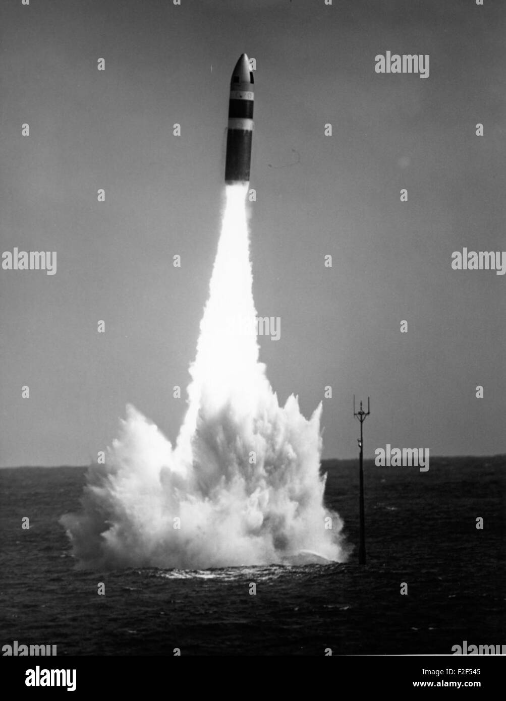 The Lockheed Poseidon C3 missile launches from the USS James Madison on ...
