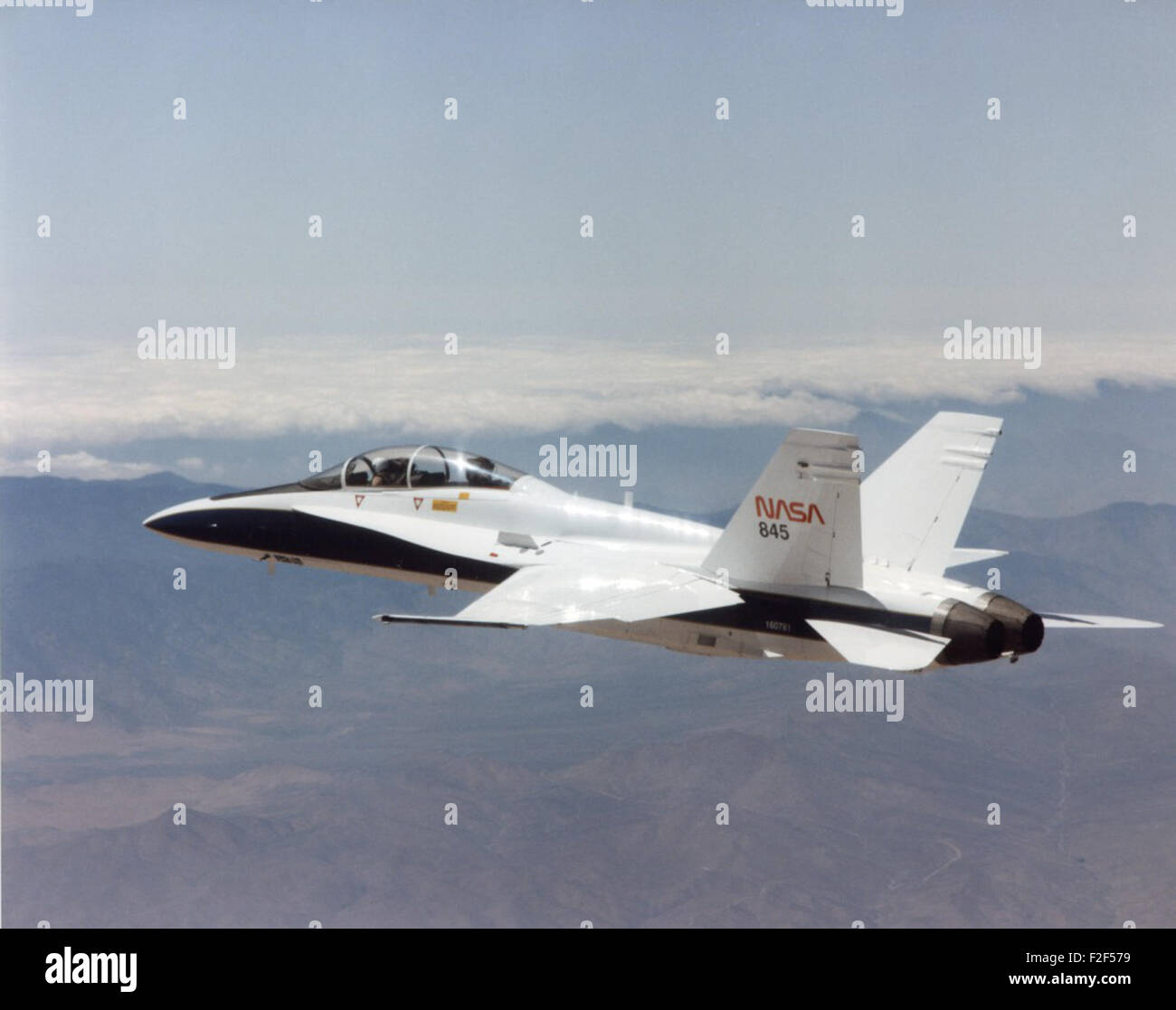 The McDonnell FA-18B Hornet, registration 160781, was used by NASA for ...