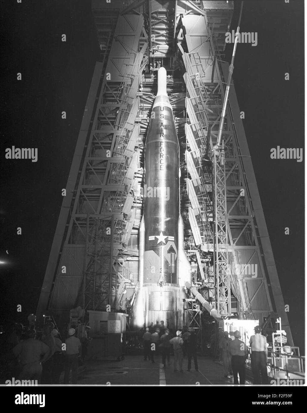 Atlas 18E Details Missile 18E on Launcher; Complex 13 Stock Photo - Alamy