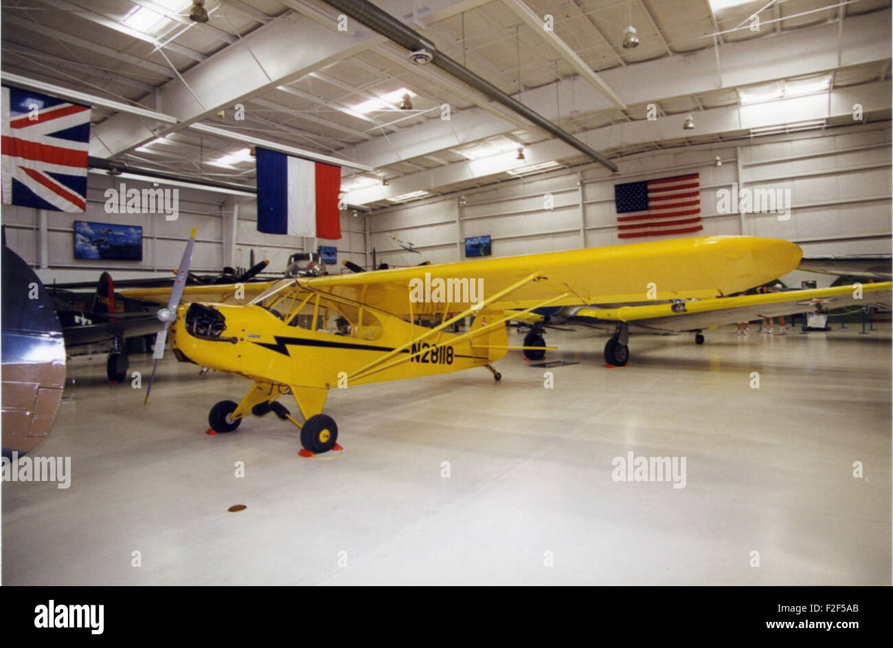 The Piper J-3 Cub (N28118) is a lightweight, two-seat general aviation ...