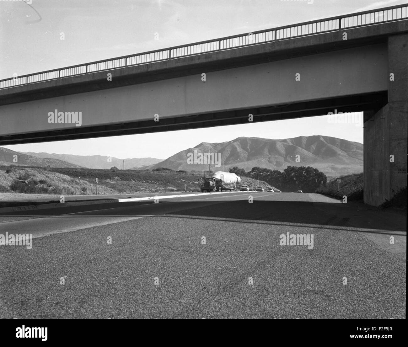 The Atlas 1D rocket is shown being moved to Vandenberg Space Force Base ...