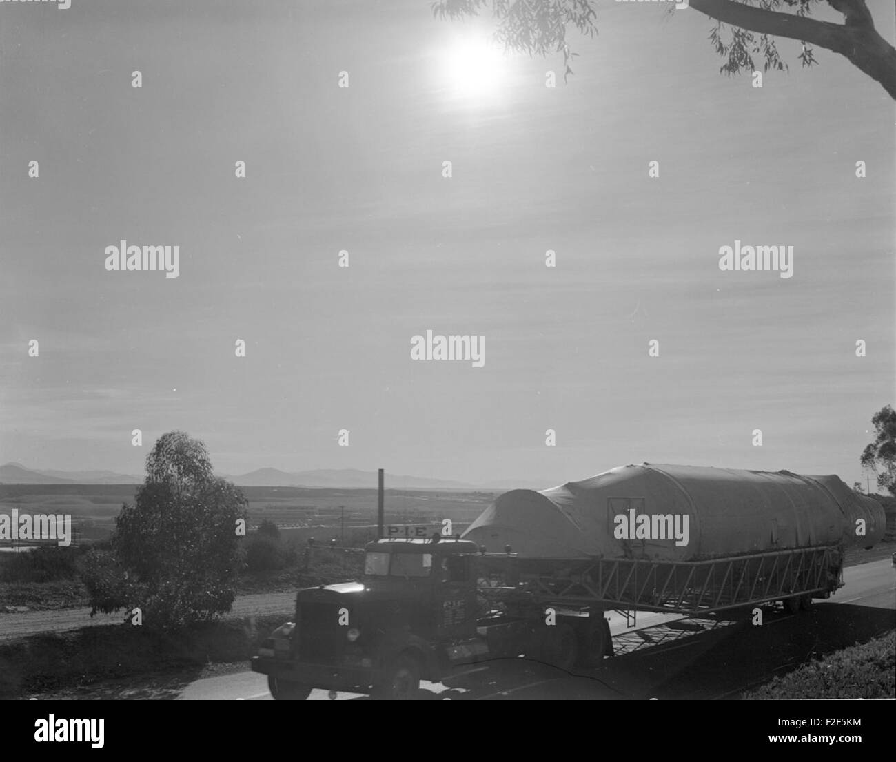 The Atlas 1D rocket is being transported to Vandenberg Air Force Base ...