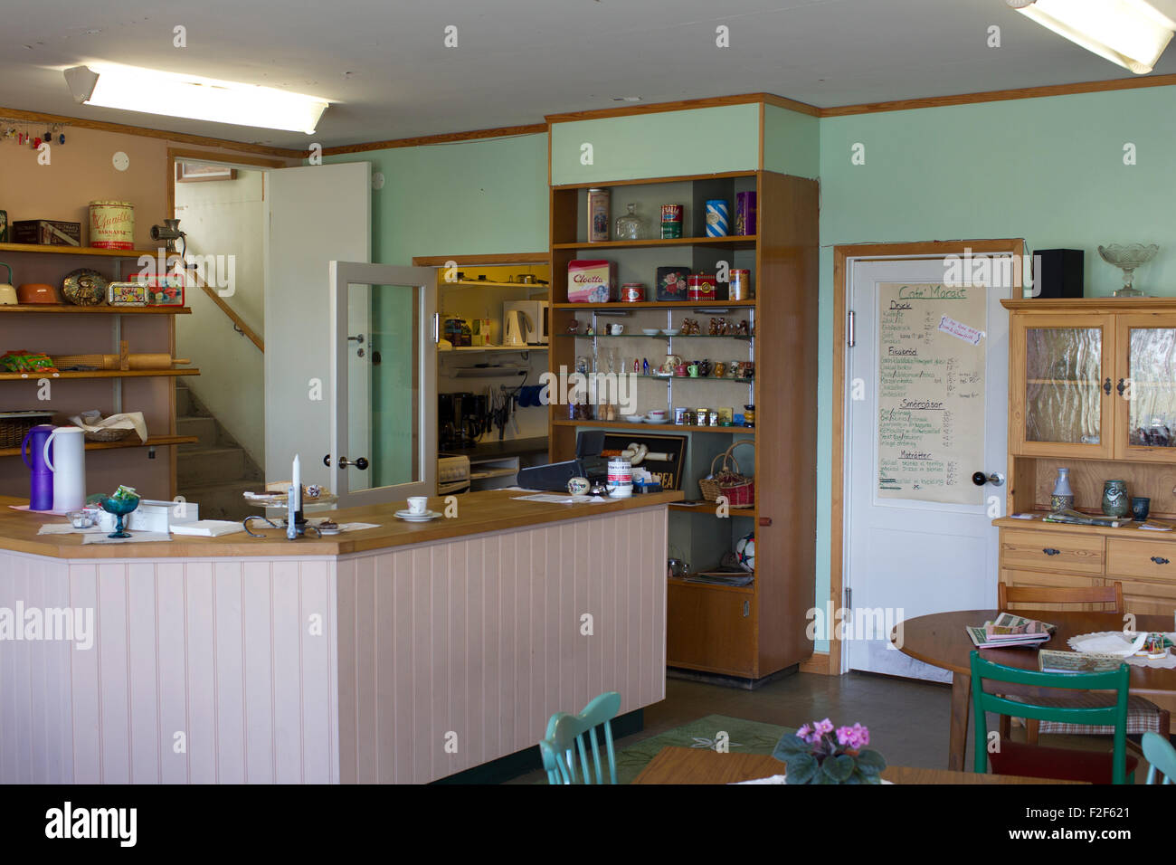 Photo inside an old shop and cafe Stock Photo - Alamy