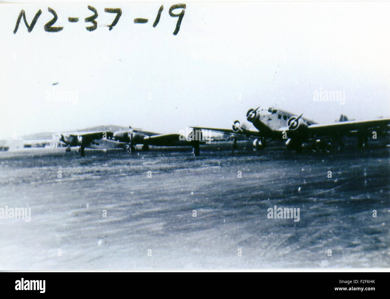 This photo showcases a collection of trimotor aircraft and other models ...