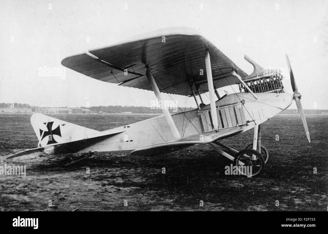 Photograph of the Albatros C.I, featuring an experimental wing design ...