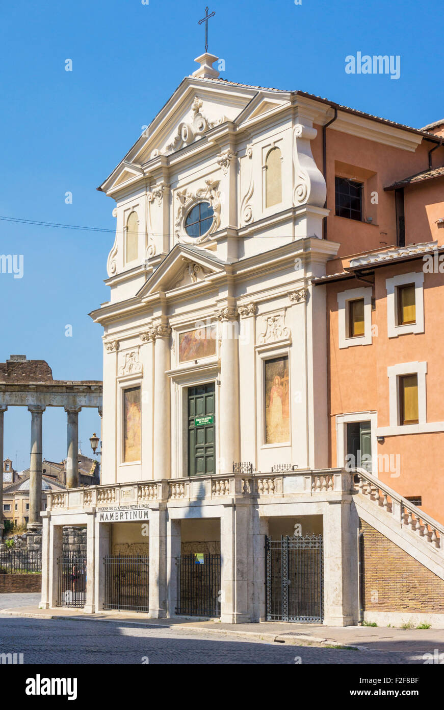 The Mamertine Prison with the church of San Giuseppe dei Falegnami ...