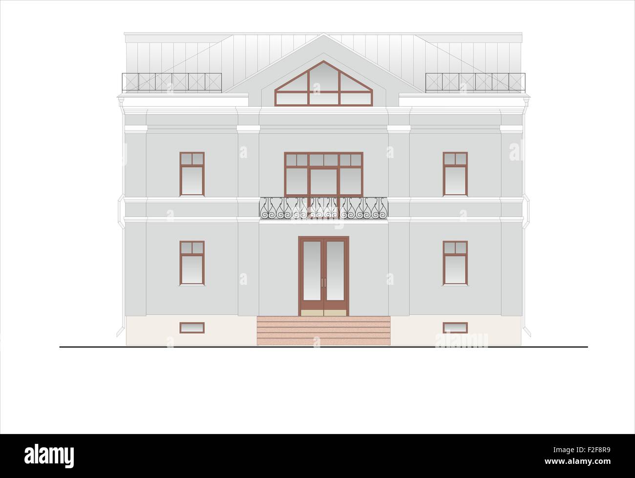 Houses, Buildings, Constructions, Installations. Illustrations of ...