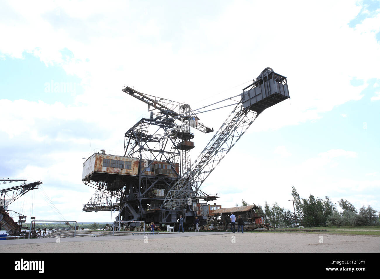 industrial museum Ferropolis, "the city of iron", in gräfenhainichen ...