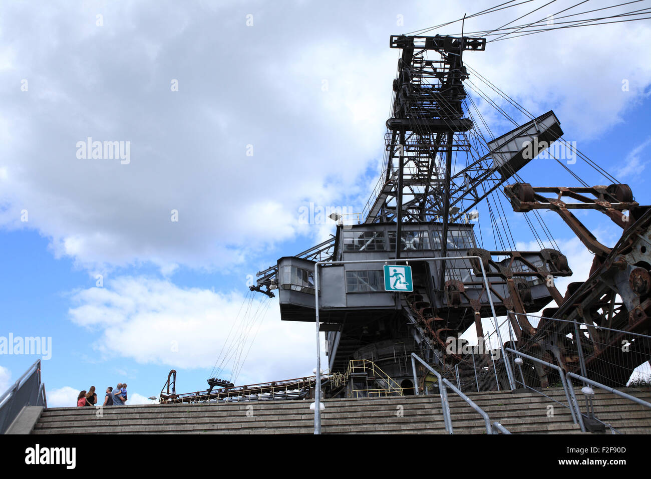 industrial museum Ferropolis, "the city of iron", in gräfenhainichen ...