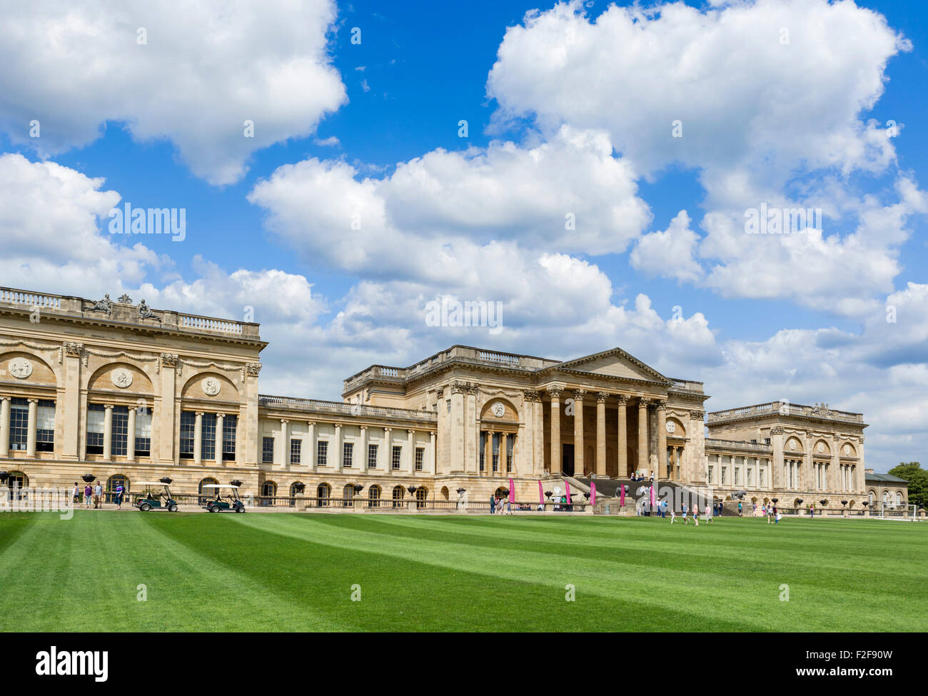 The southern facade of Stowe House, Buckinghamshire, England, UK Stock ...