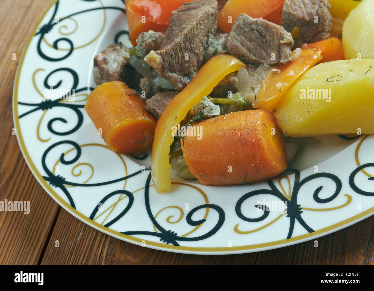 Khorkhog -barbecue dish in Mongolian cuisine Stock Photo - Alamy