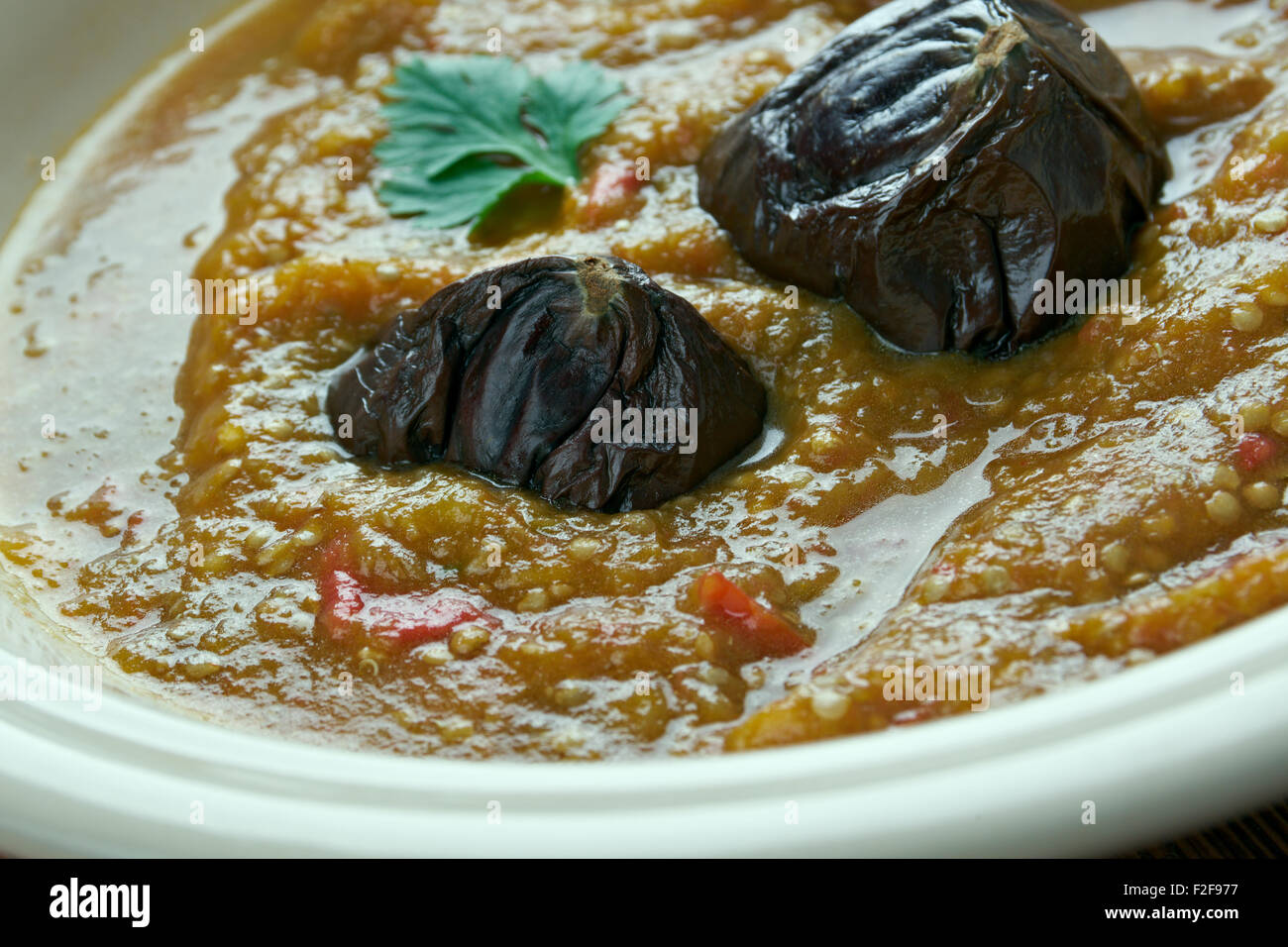 Baghara baingan - popular Indian eggplant curry of Hyderabad in India ...
