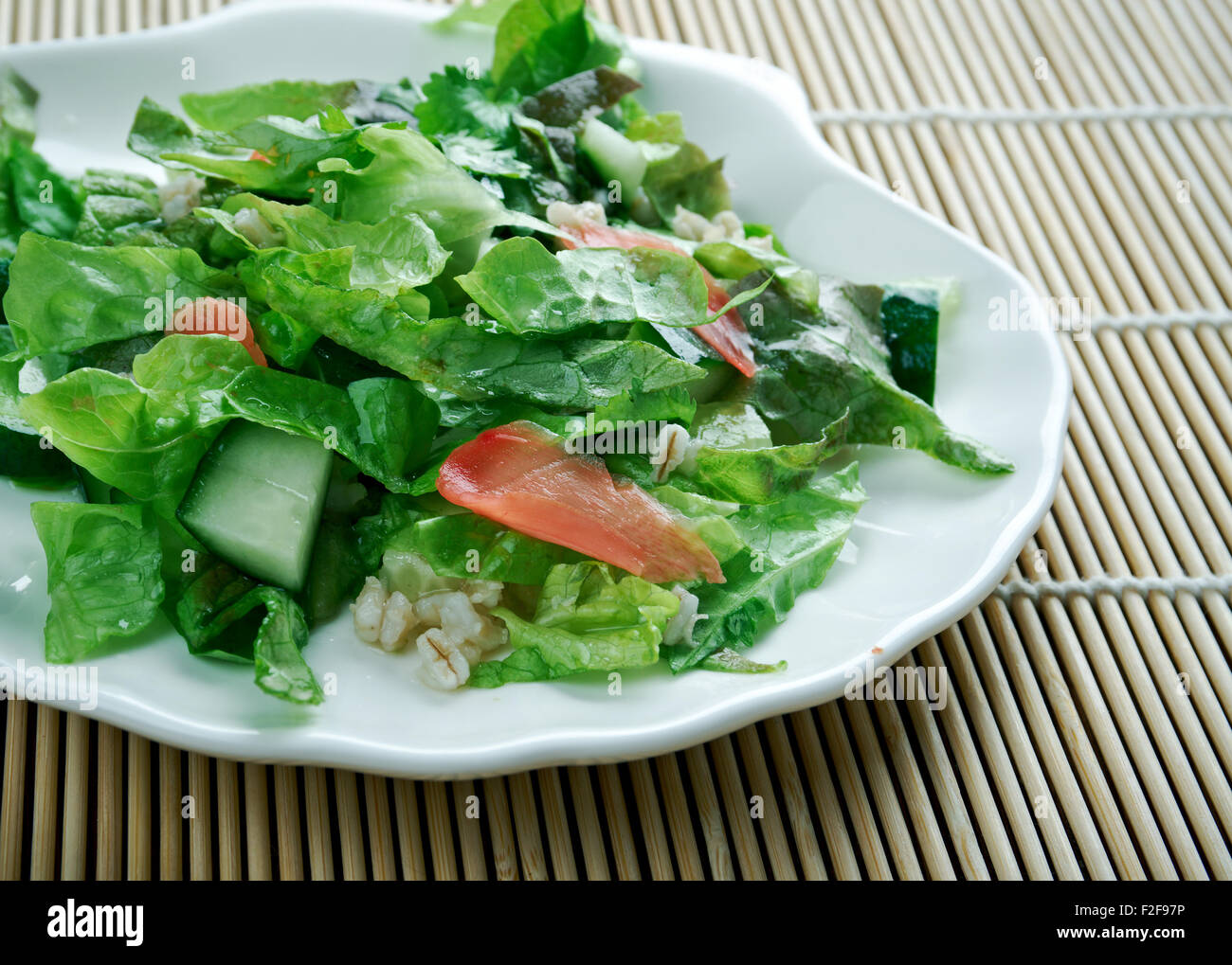 Ulam - traditional Salad Herbs of Malaysia Stock Photo - Alamy
