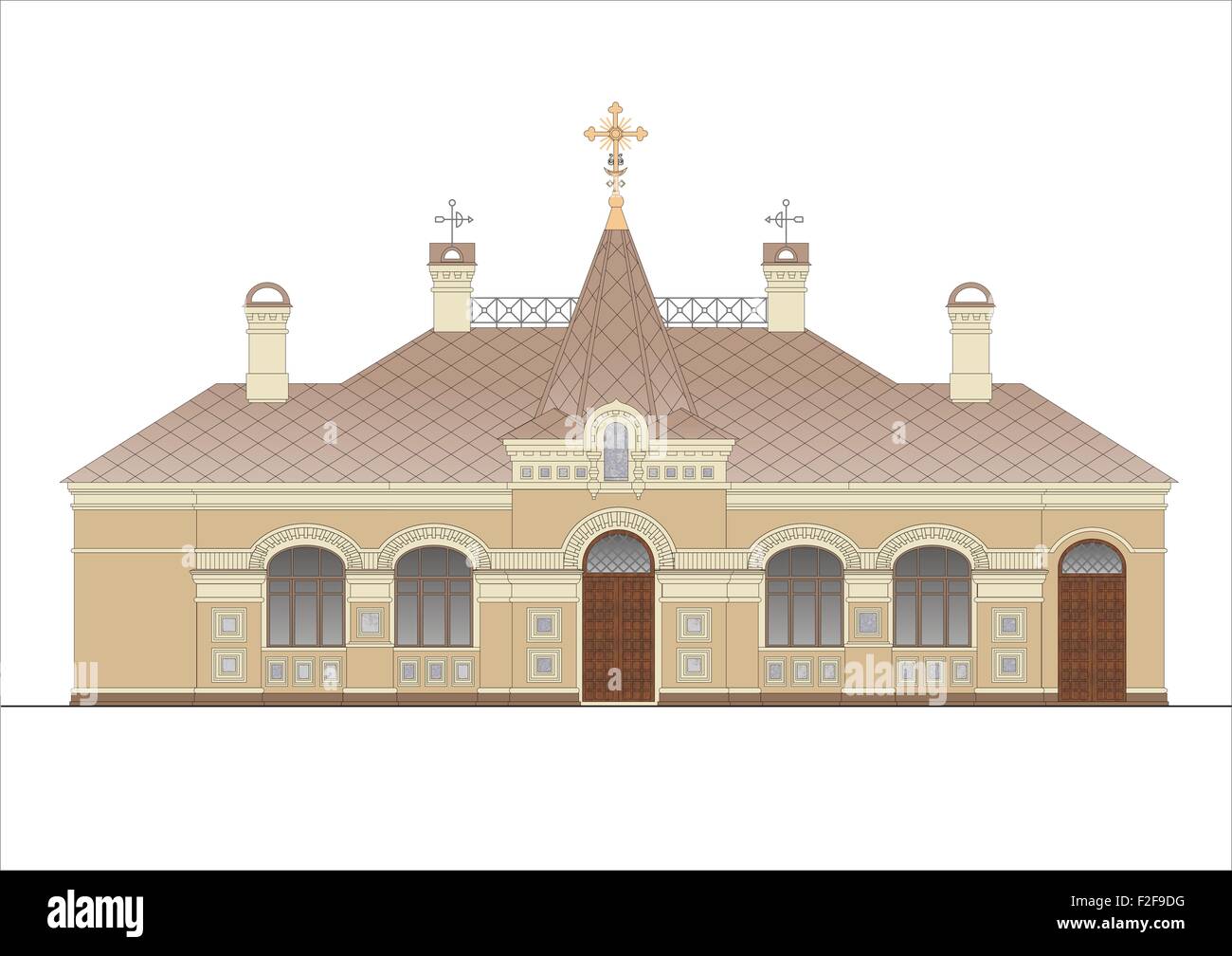 Houses, Buildings, Constructions, Installations. Illustrations of ...