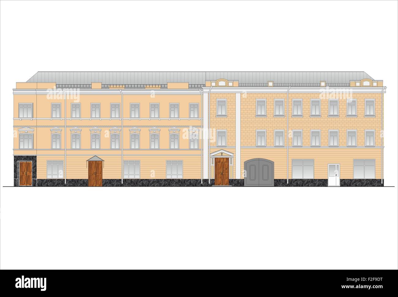 Houses, Buildings, Constructions, Installations. Illustrations of ...