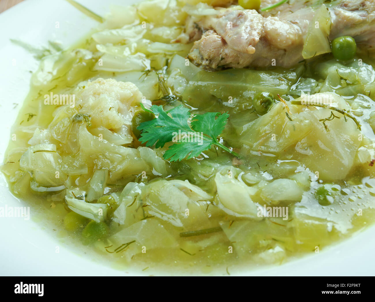 Zuppa di cavolo - Italian soup with cabbage Stock Photo - Alamy