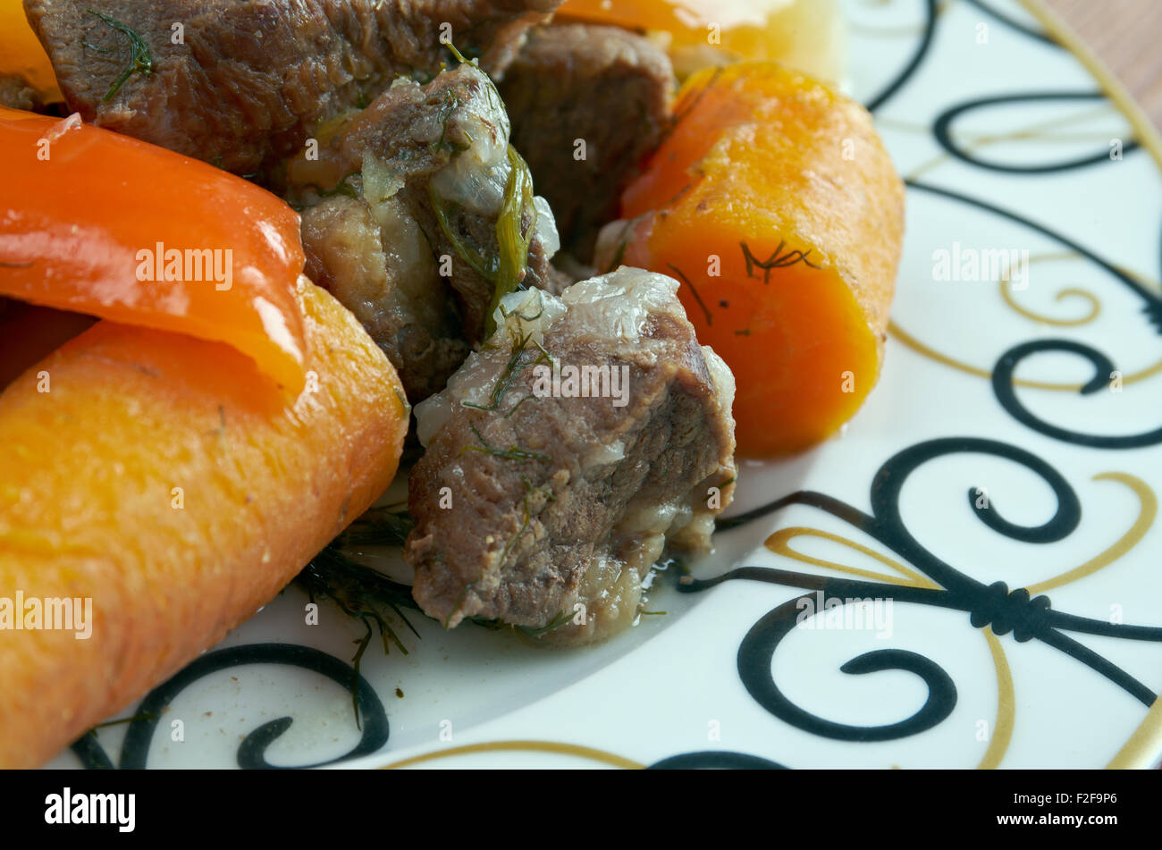 Khorkhog -barbecue dish in Mongolian cuisine Stock Photo - Alamy