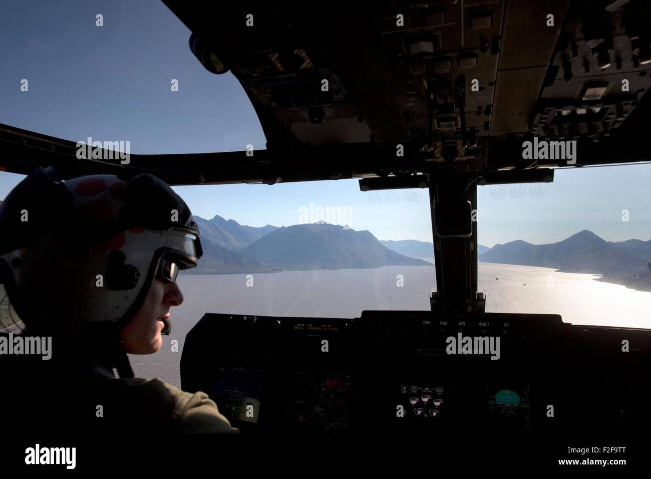 The view from the cockpit of Nighthawk 3 Osprey helicopter flying ...