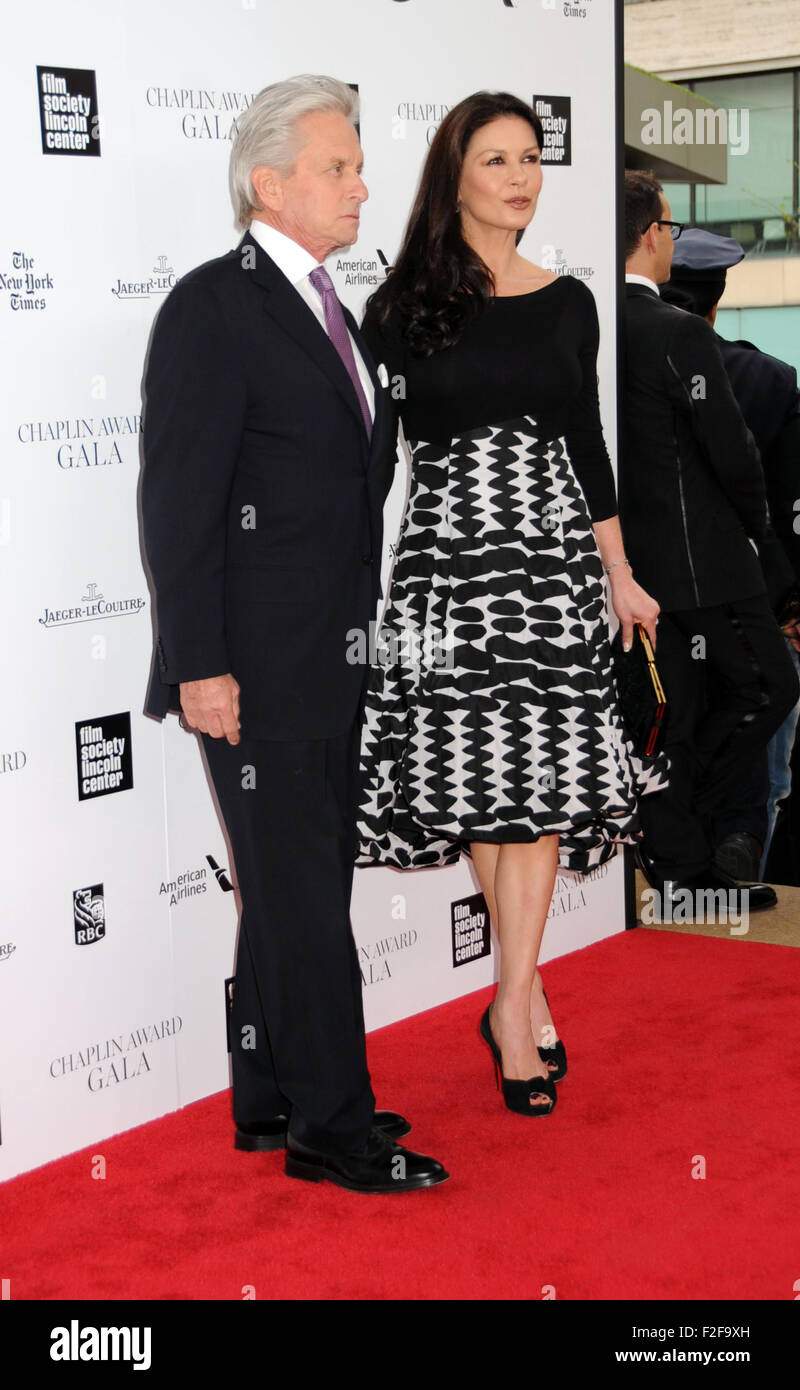 New York City, NY. USA. Michael Douglas & Catherine Zeta-Jones at the ...