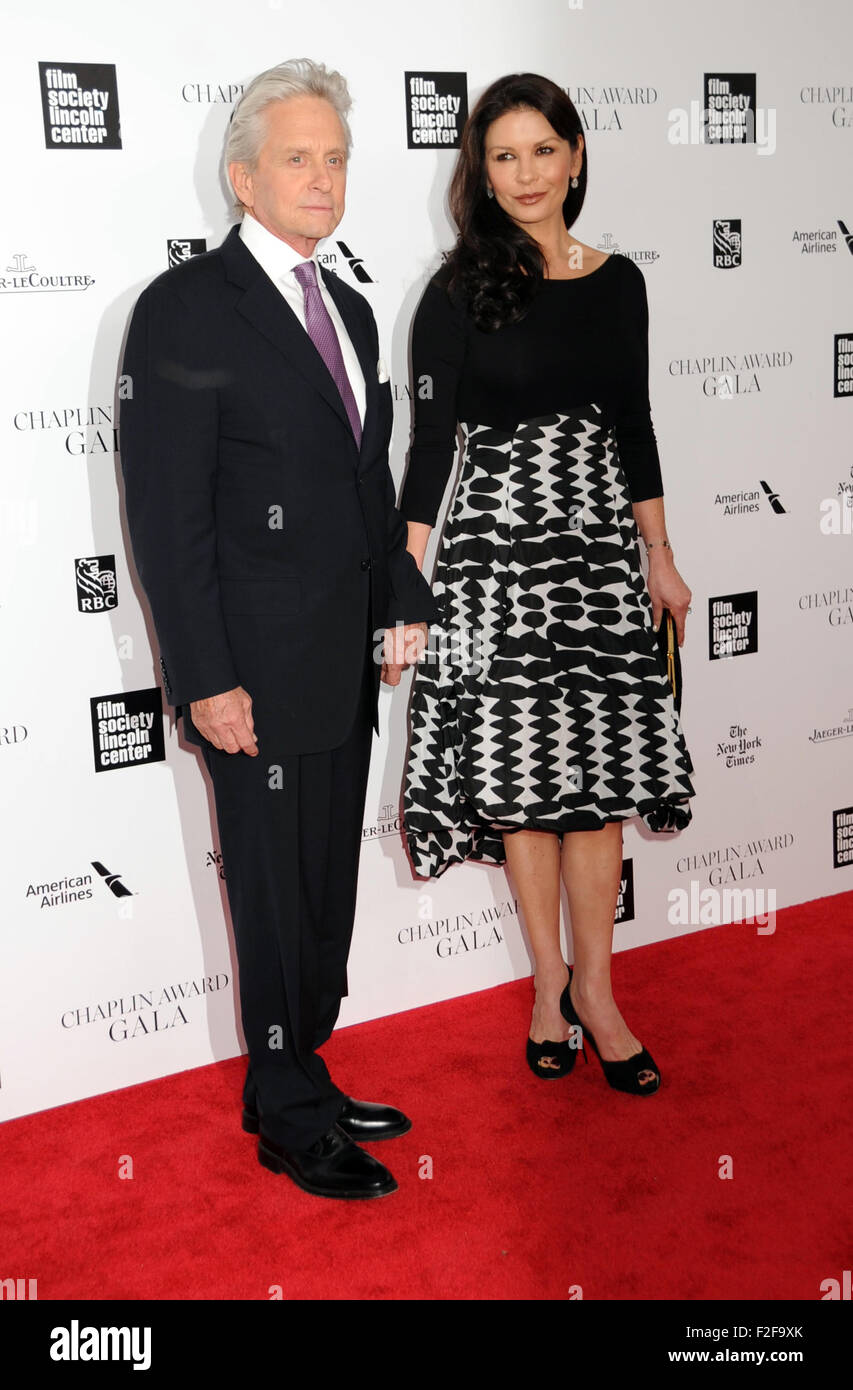 New York City, NY. USA. Michael Douglas & Catherine Zeta-Jones at the ...