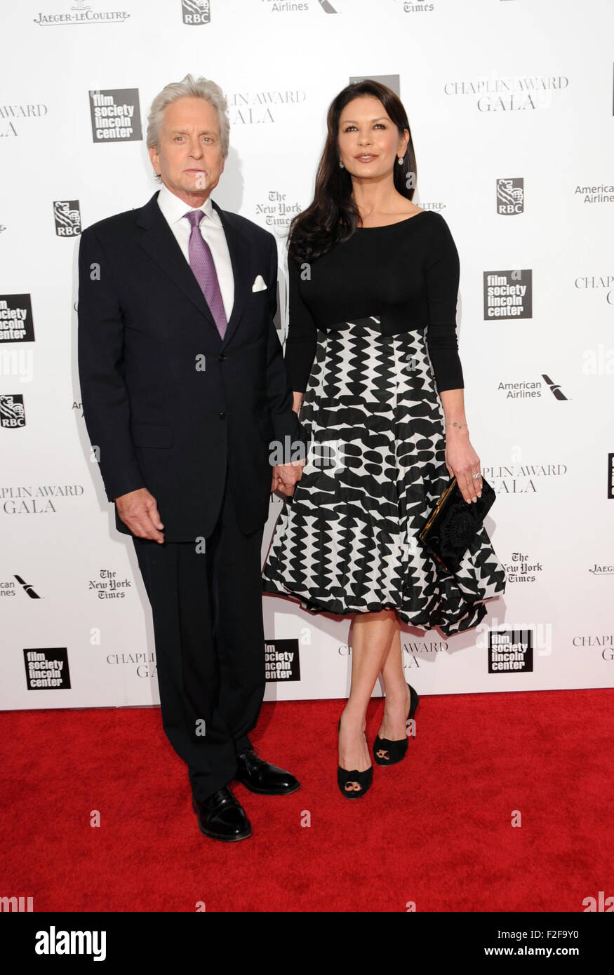 New York City, NY. USA. Michael Douglas & Catherine Zeta-Jones at the ...