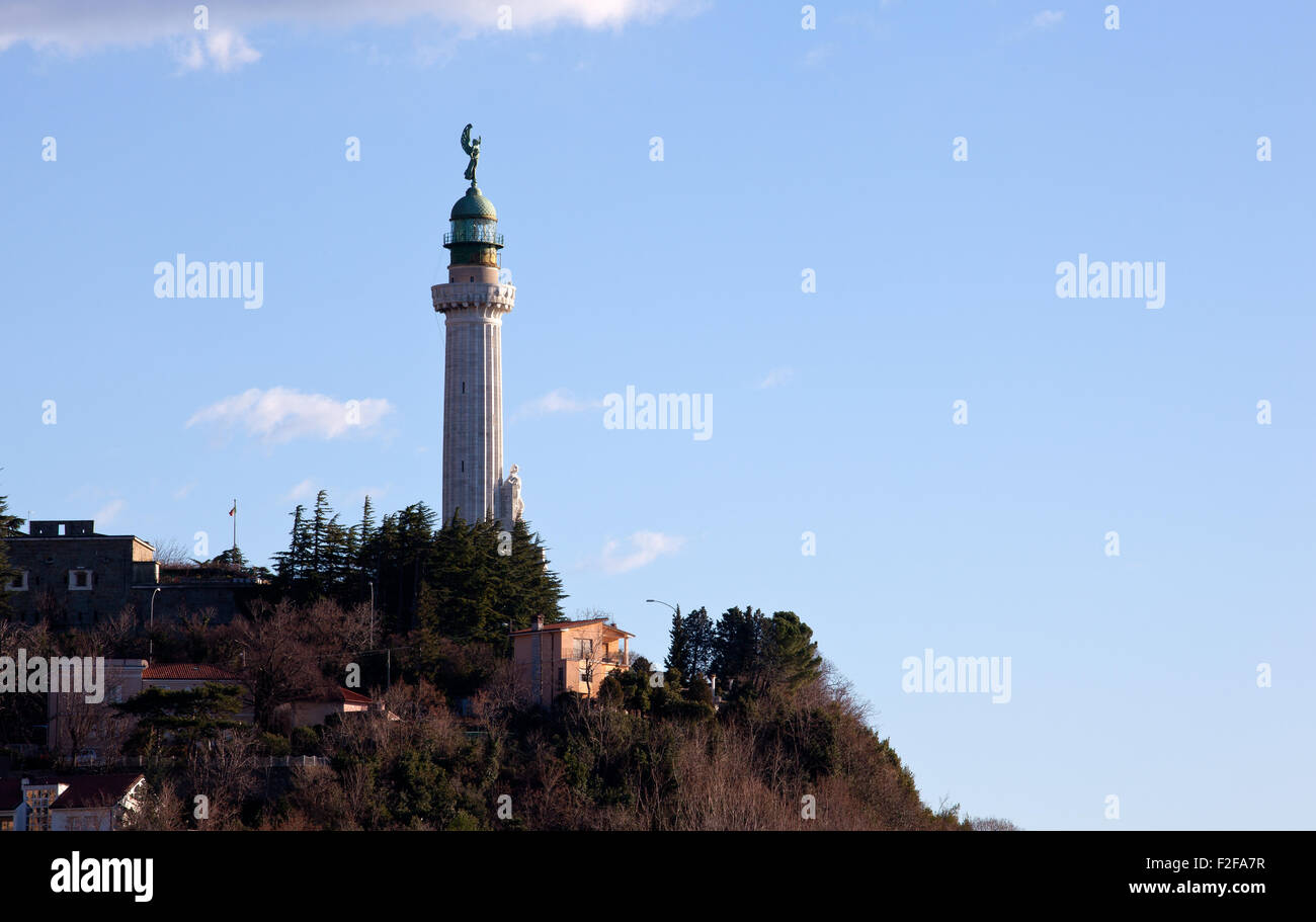 View of Lighthouse on the blue sky, Trieste - Italy Stock Photo - Alamy
