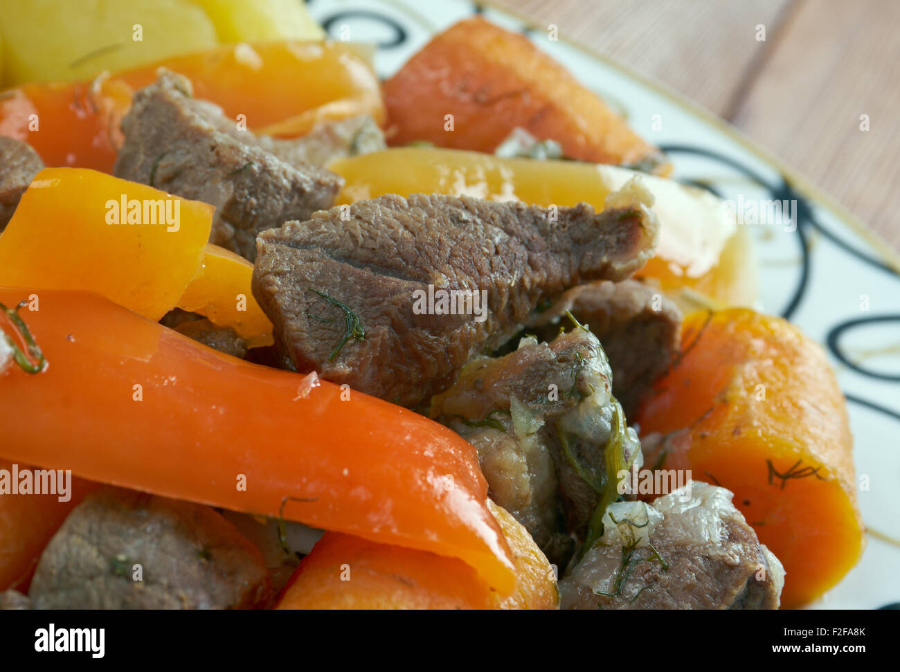 Khorkhog -barbecue dish in Mongolian cuisine Stock Photo - Alamy