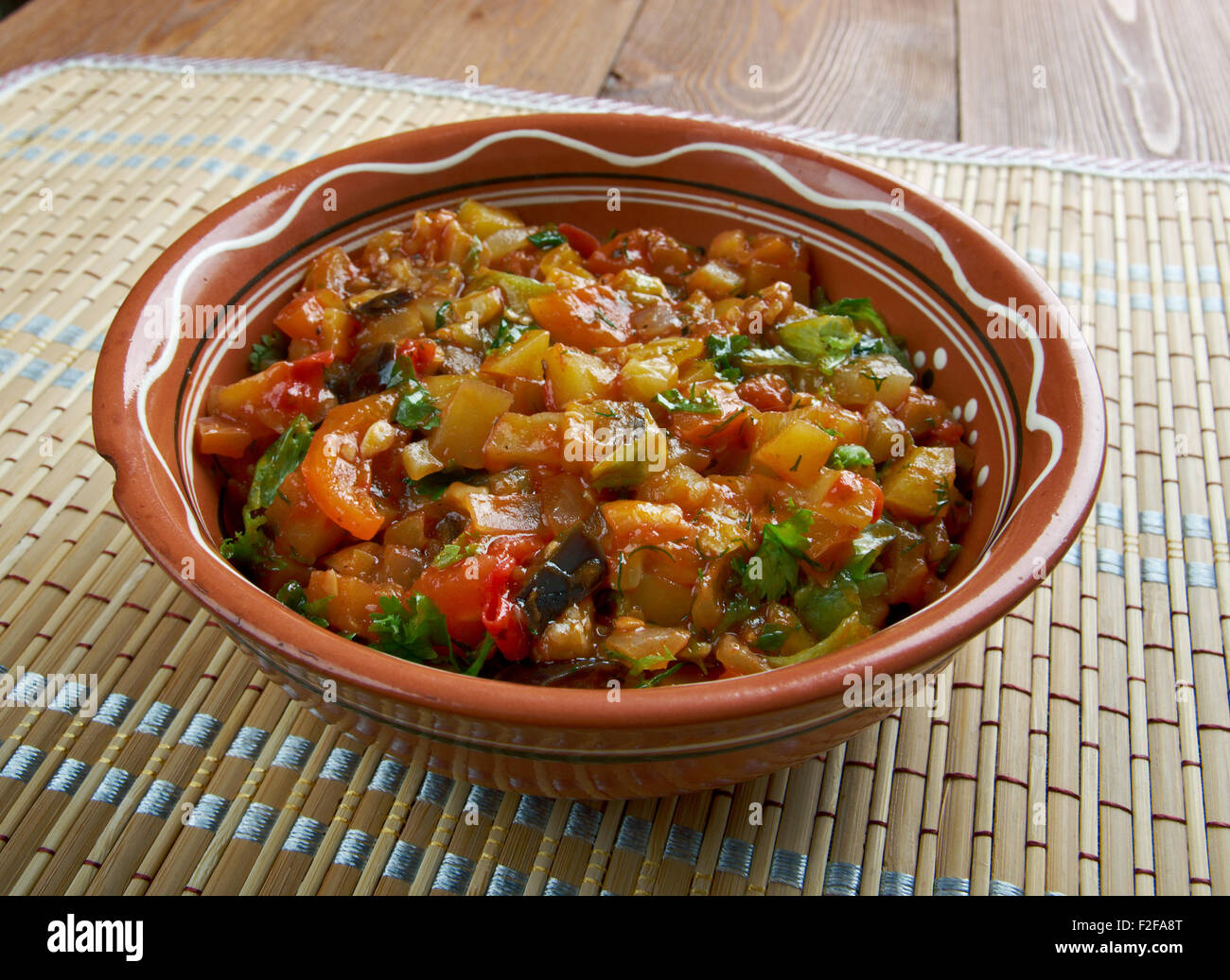 saksuka - Turkish Meze stew Stock Photo - Alamy