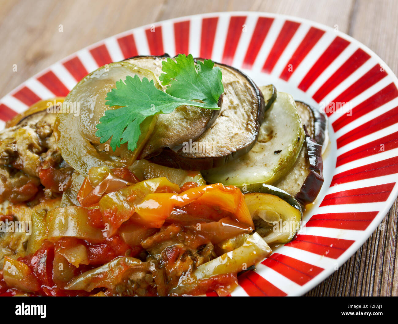 Confit byaldi - variation on the traditional French dish ratatouille ...