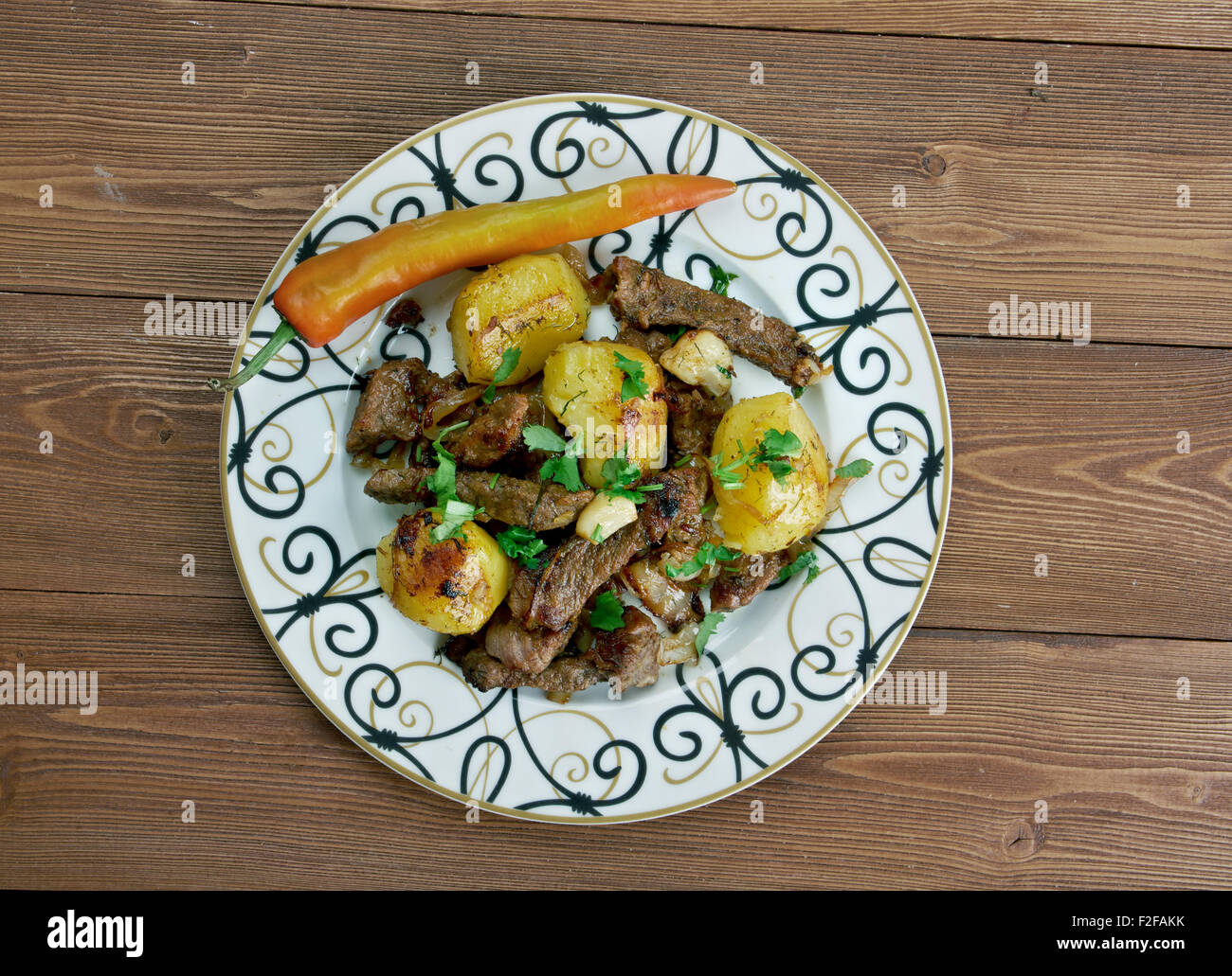 Kazan Kabob Qozon Kabob Kazan Kebab High Resolution Stock Photography ...
