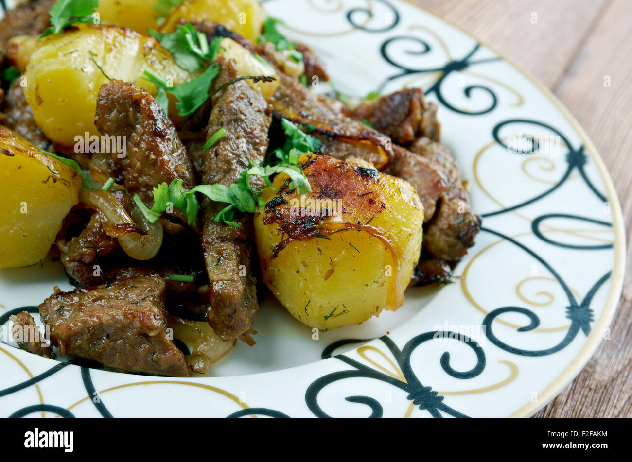 Kazan Kabob Qozon Kabob Kazan Kebab High Resolution Stock Photography ...
