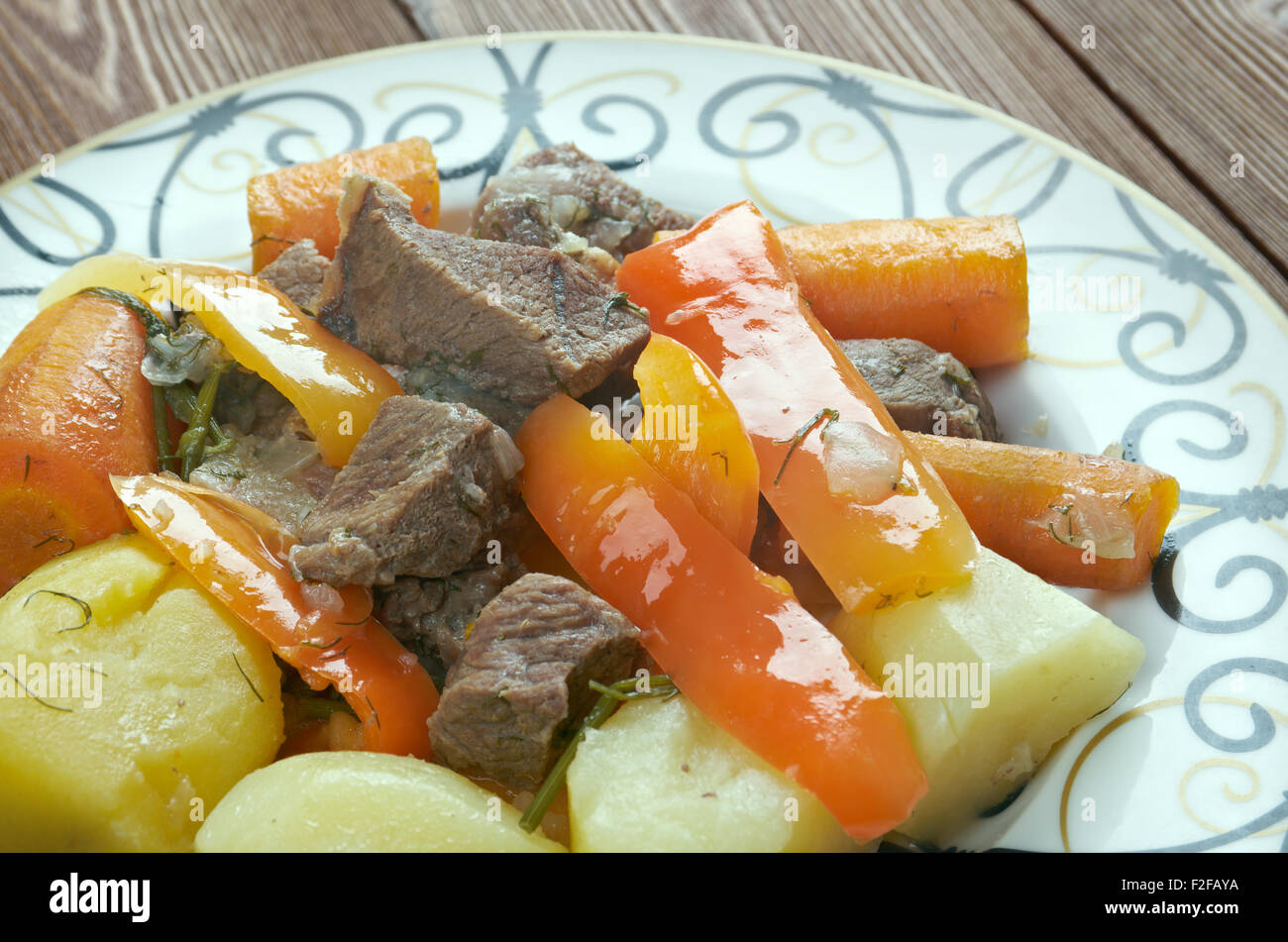 Khorkhog -barbecue dish in Mongolian cuisine Stock Photo - Alamy