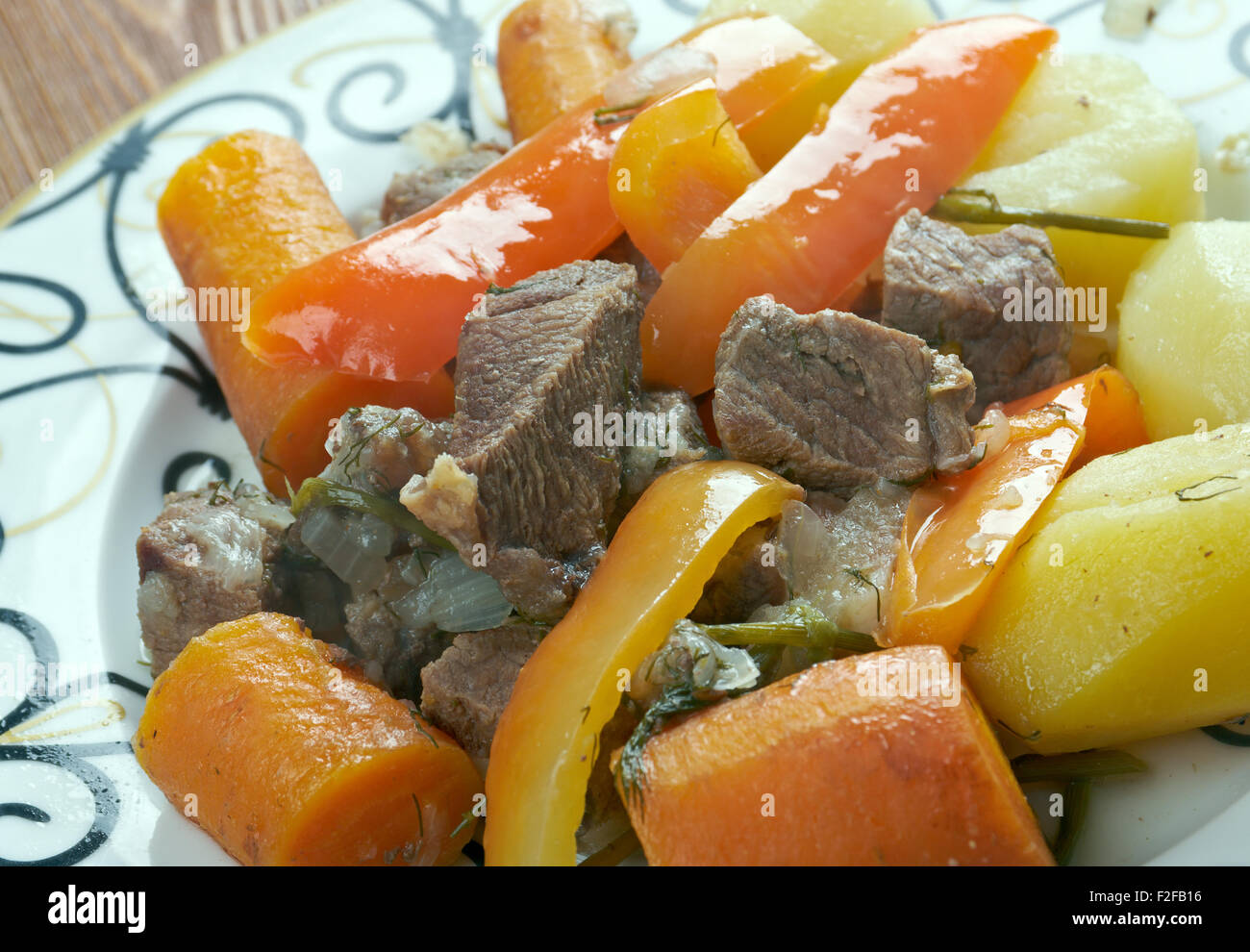 Khorkhog -barbecue dish in Mongolian cuisine Stock Photo - Alamy