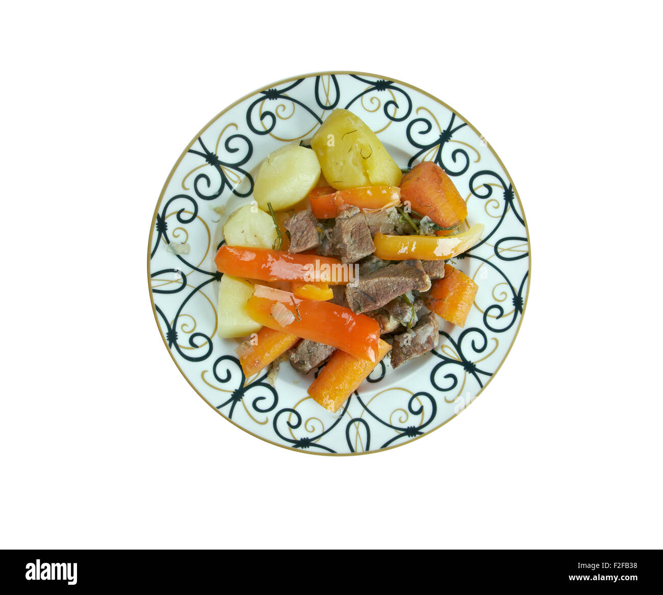 Khorkhog -barbecue dish in Mongolian cuisine Stock Photo - Alamy