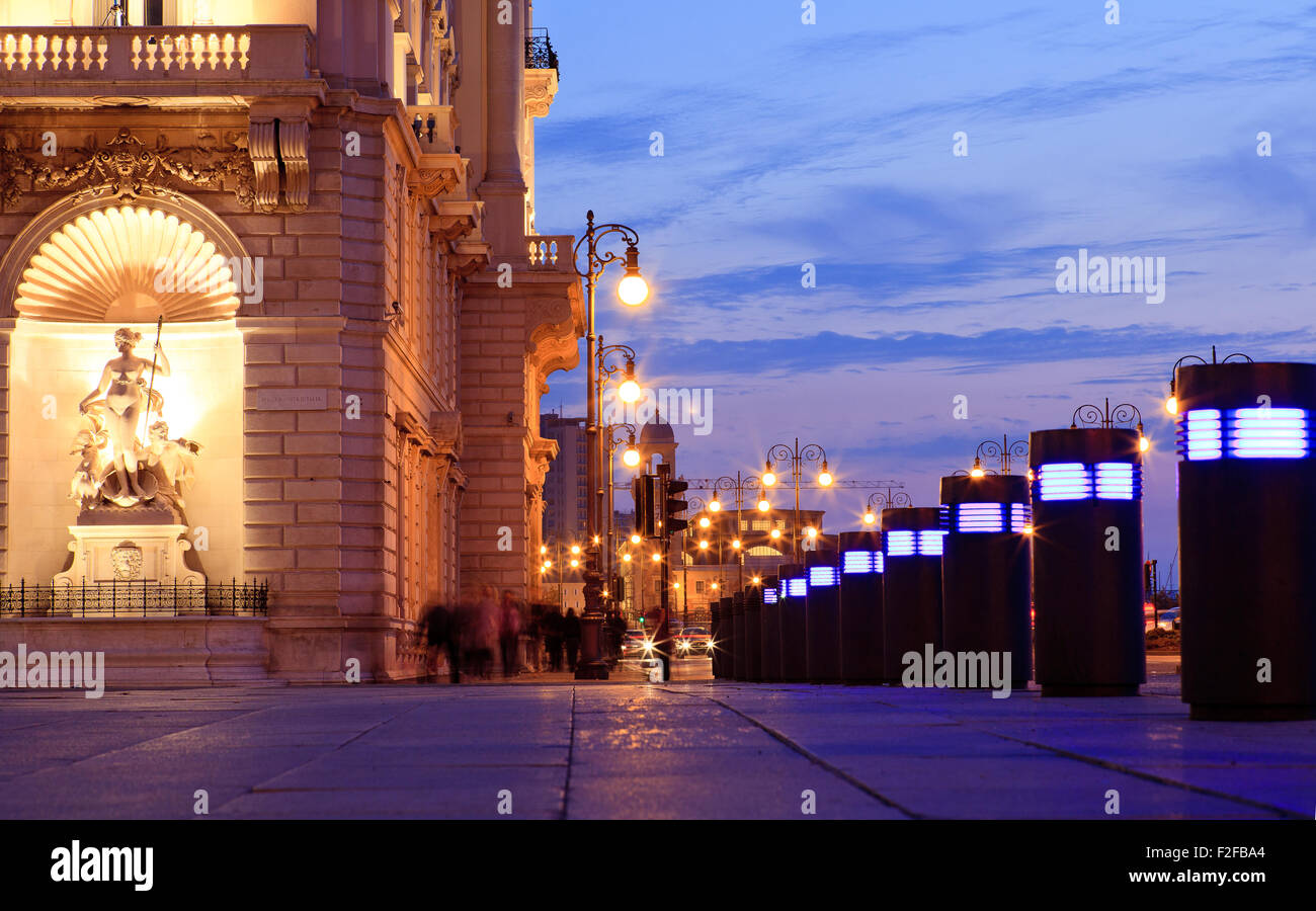 View of Trieste at sunset, Italy Stock Photo - Alamy